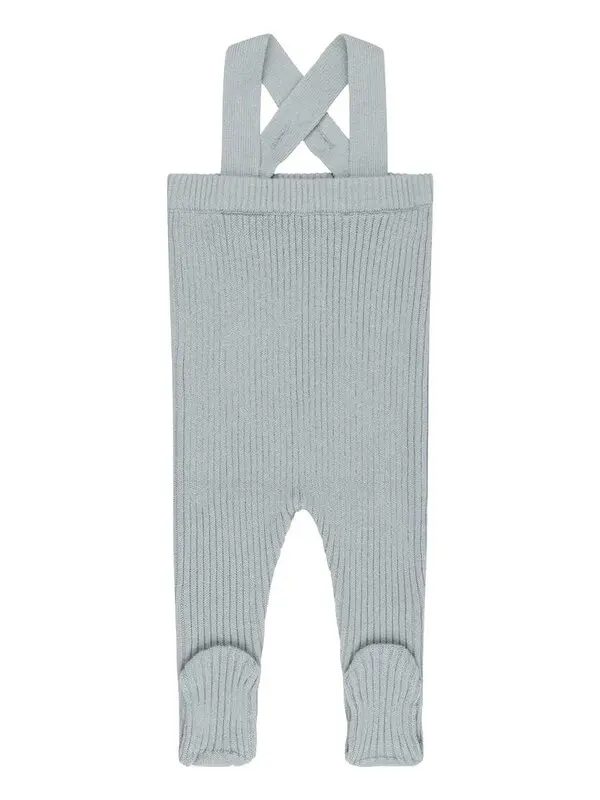 ELY'S & CO. Ribbed Overalls - Blue