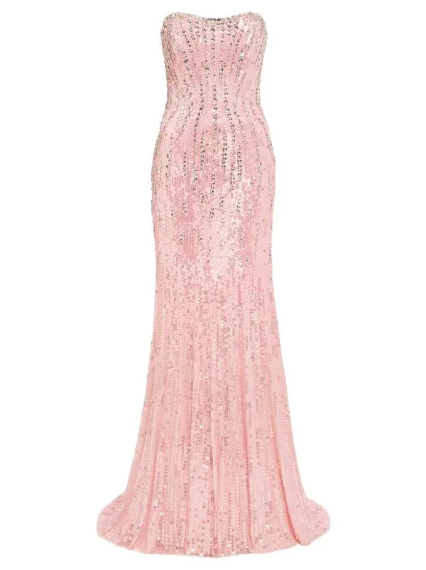 Jenny Packham Sarai Embellished Gown - Bunny