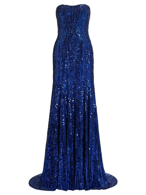 Jenny Packham Sarai Embellished Gown - Midnight Kiss