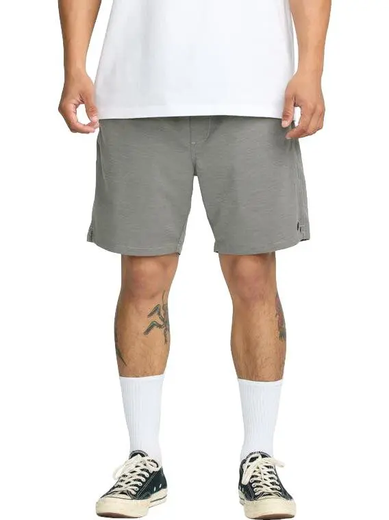 BILLABONG Surftrek Transit Elastic Waist Hybrid Shorts - Pewter
