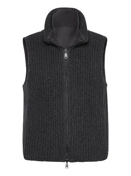 Brunello Cucinelli Cashmere Down Vest - Lignite Grey