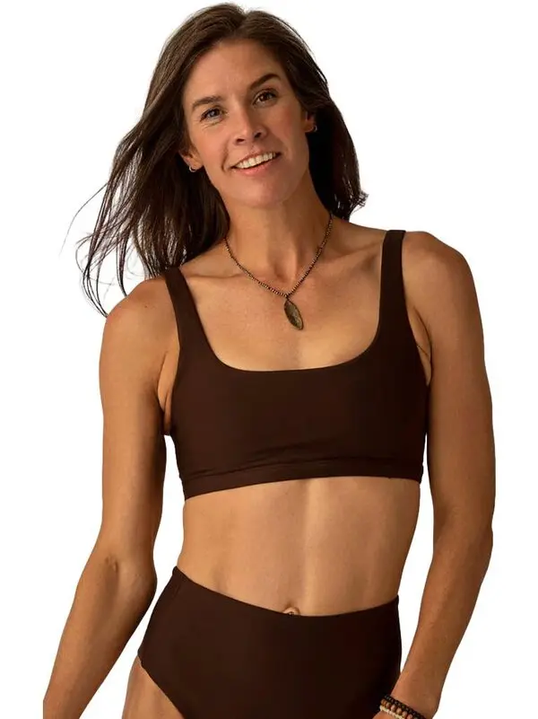 Carve Designs Korbyn Compression Top D-dd Cup - Coffee