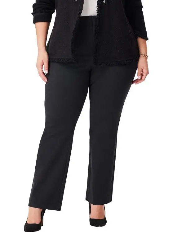NIC+ZOE Plaza Demi Stretch Bootcut Pants - Black Onyx