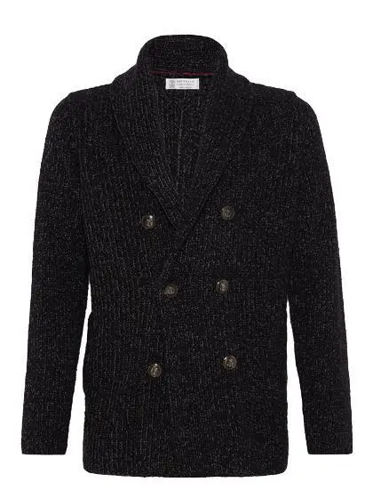 Brunello Cucinelli One-and-a-half Breasted Cardigan - Black