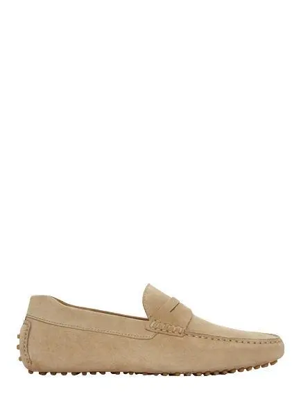 Jack Erwin Parker Suede Driving Loafer - Sand Suede