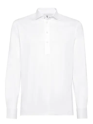 Brunello Cucinelli Jersey Polo Shirt - White