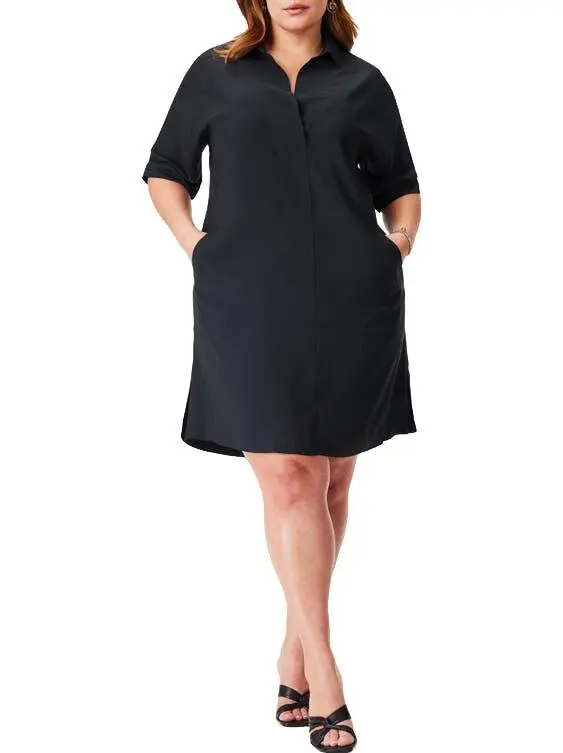 NIC+ZOE Devon Shirtdress - Black Onyx