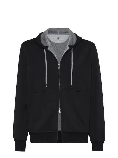 Brunello Cucinelli Double Cloth Sweatshirt - Black