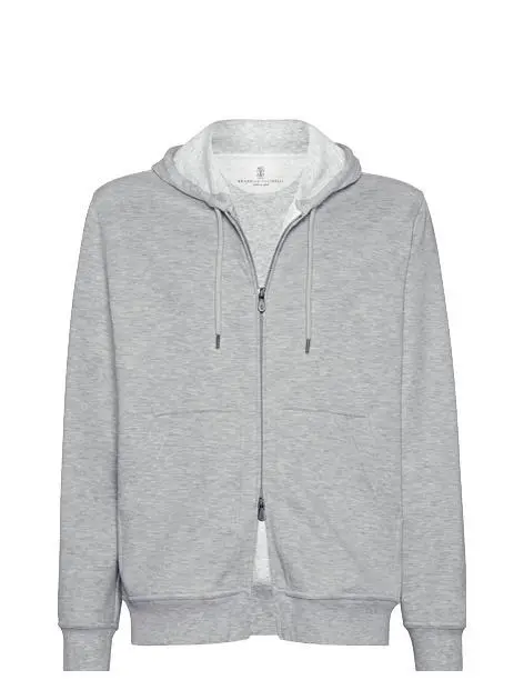 Brunello Cucinelli Double Cloth Sweatshirt - Medium Grey