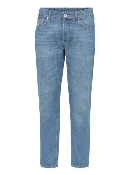 Brunello Cucinelli Straight Denim Trousers - Light Denim