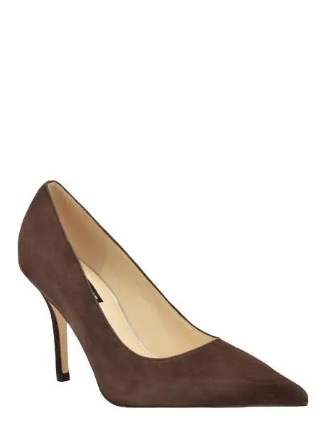 Nine West Gemmha Pointed Toe Pumps - Dark Brown