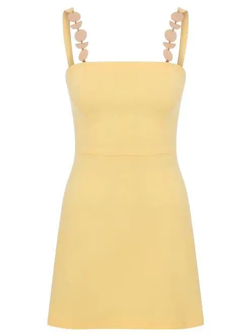 Maeve Sienna Mini Dress - Butter Yellow