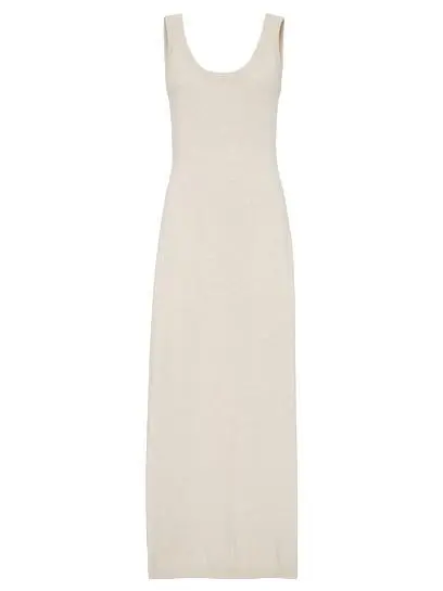 Brunello Cucinelli Cashmere Knit Dress - Beige