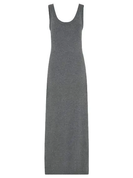 Brunello Cucinelli Cashmere Knit Dress - Lead