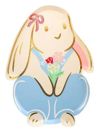 DAYDREAM SOCIETY Bunnies In The Garden Large Plates - Asssorted Pre-pack