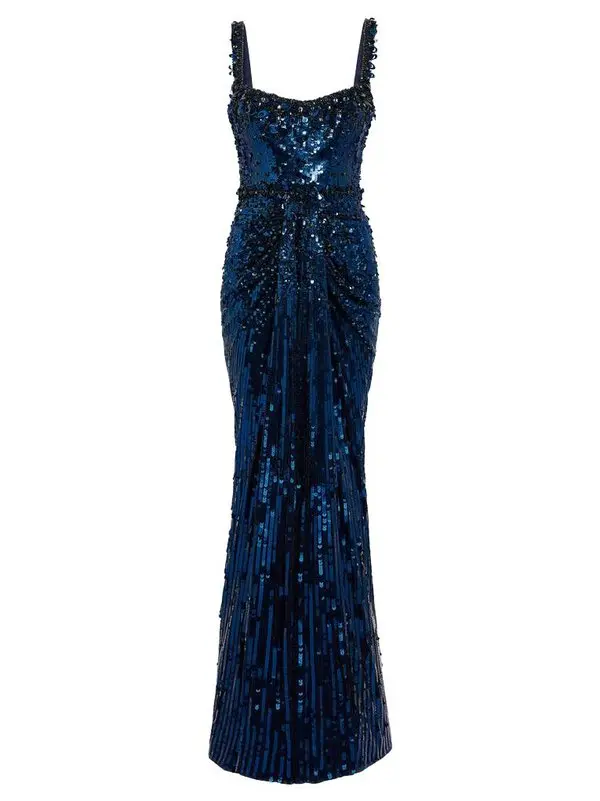 Jenny Packham Cavalla Gown - Light Navy