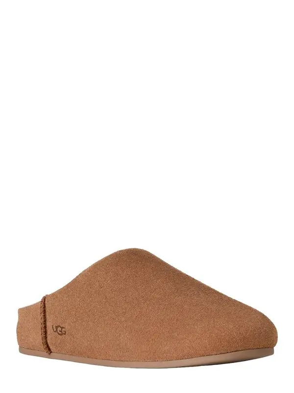UGG Elea Waterproof Suede Slippers - Chestnut