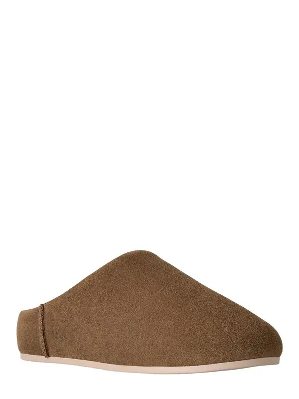 UGG Elea Waterproof Suede Slippers - Light Bronze