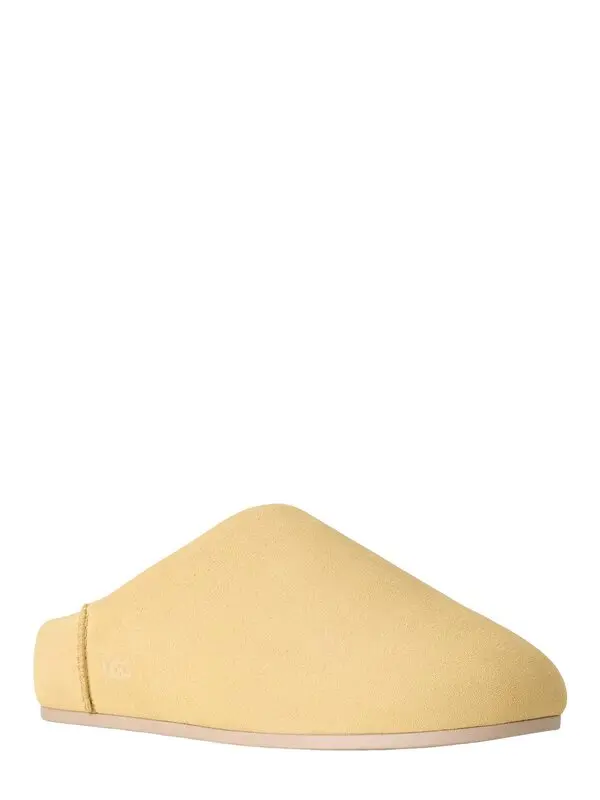 UGG Elea Waterproof Suede Slippers - Muted Mustard