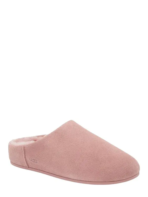 UGG Elea Waterproof Suede Slippers - Pink Dawn