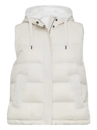 Brunello Cucinelli Nylon Down Vest - Milk