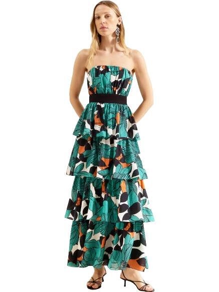 RO&ZO Claudia Print Tiered Dress - Multi