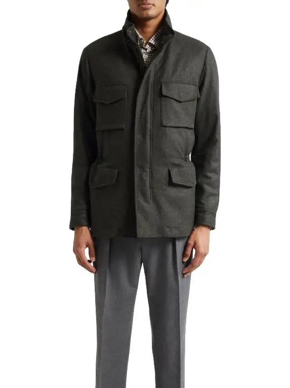 Boglioli Padded Field Jacket - Olive