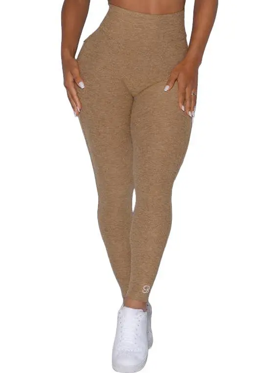 BOMBSHELL SPORTSWEAR Pocket Pop Leggings - Caramel