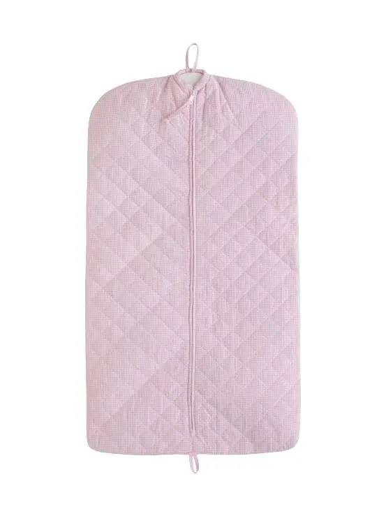 LITTLE ENGLISH Quilted Garment Bag - Light Pink