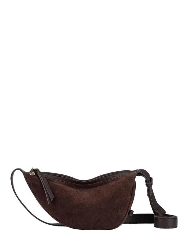 THE SAK Tess Sling Leather Bag - Mahogany Suede
