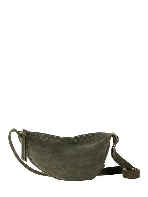 THE SAK Tess Sling Leather Bag - Moss Suede