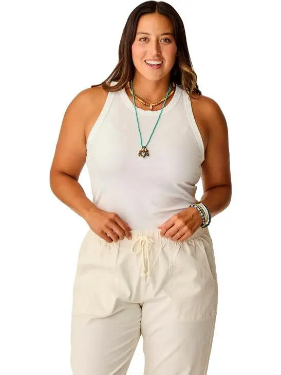 Carve Designs Lyra Rib Tank - Cloud