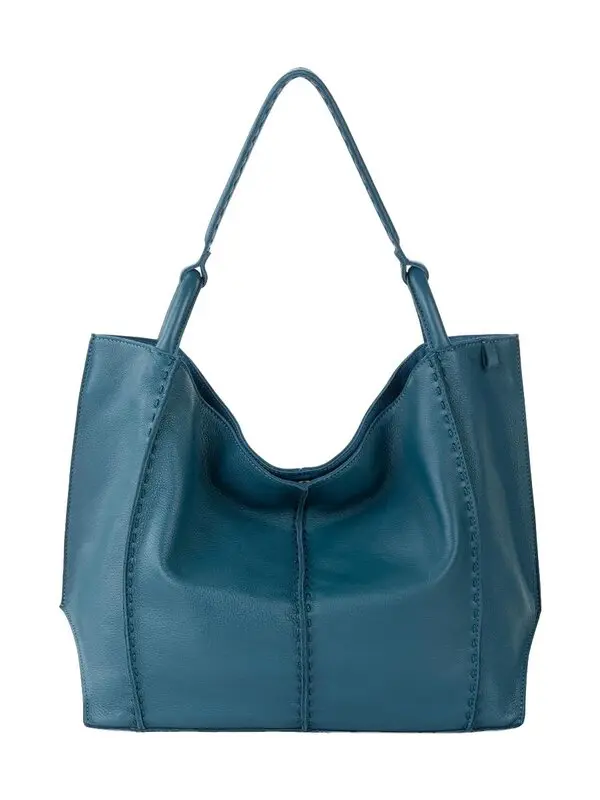 THE SAK Los Feliz Large Leather Tote Bag - Deep Teal