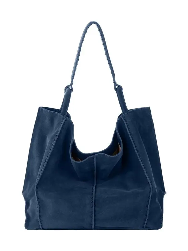 THE SAK Los Feliz Large Leather Tote Bag - Indigo Suede
