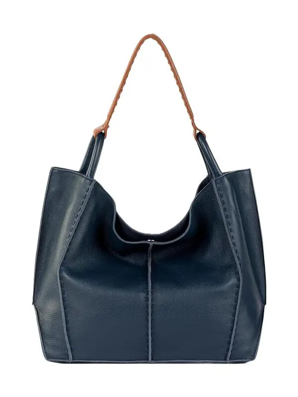 THE SAK Los Feliz Large Leather Tote Bag - Indigo