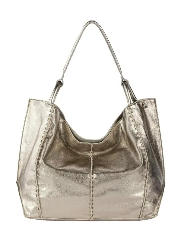 THE SAK Los Feliz Large Leather Tote Bag - Pyrite