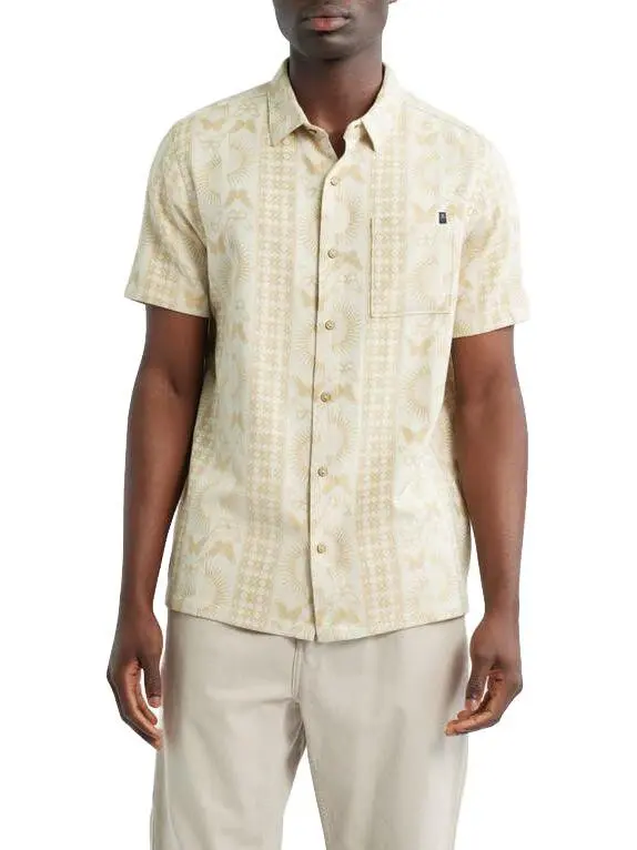 ROARK Gonzo Short Sleeve Button-up Shirt - Sand