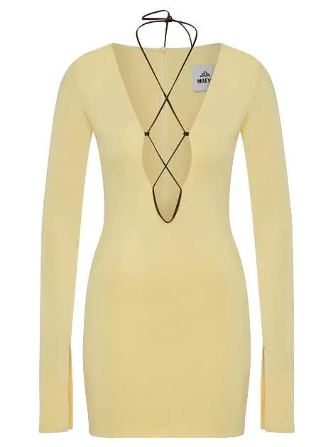 Maeve Simone Mini Dress - Butter Yellow