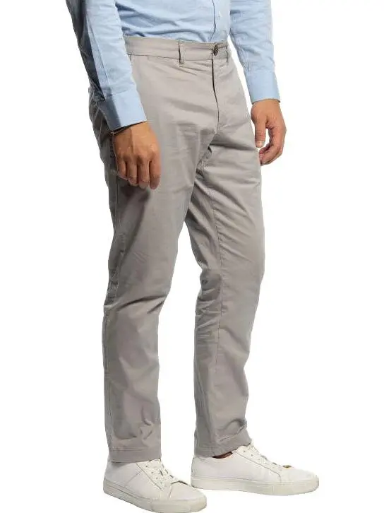 PETER MANNING NYC Lightweight Stretch Chinos Standard Fit - Grey