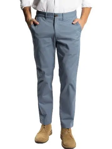 PETER MANNING Lightweight Stretch Chinos Standard Fit - Slate