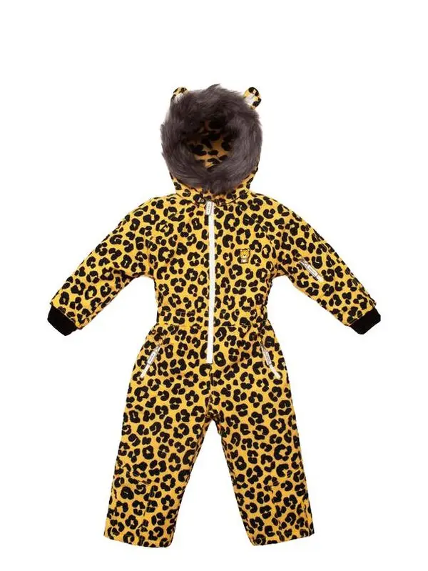 ROARSOME Dash The Leopard Ski Suit - Yellow/black