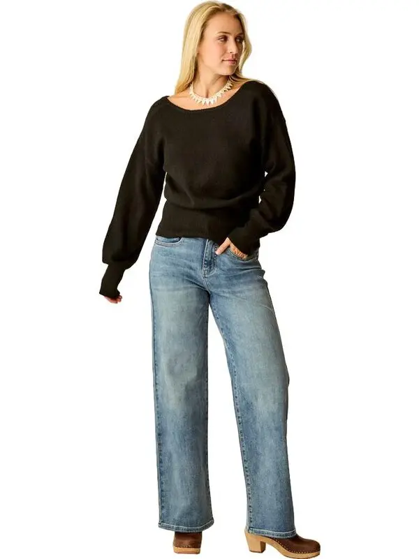 Carve Designs Audrey Wide Leg Jeans - Blue Ridge