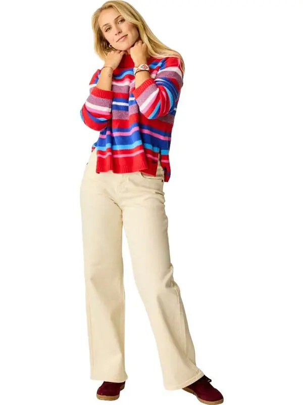 Carve Designs Audrey Wide Leg Jean - Ecru