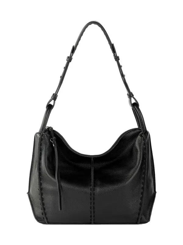 THE SAK Los Feliz Hobo Leather Bag - Black