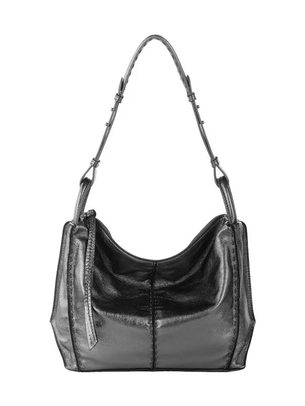 THE SAK Los Feliz Hobo Leather Bag - Gunmetal