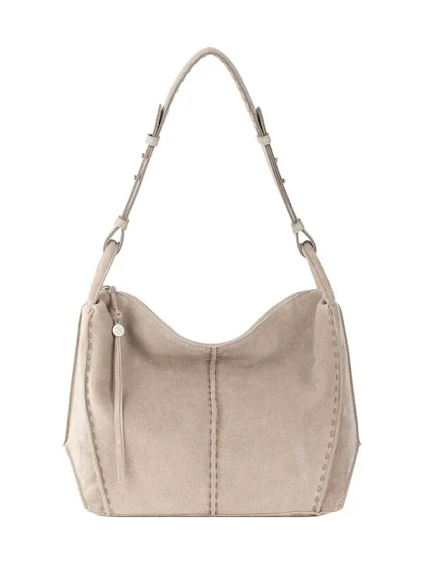 THE SAK Los Feliz Hobo Leather Bag - Sand Suede