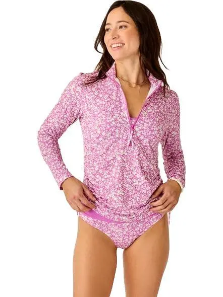 Carve Designs Cruz Long Sleeve Rashguard - Fleur