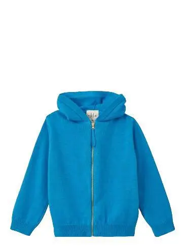VILD HOUSE OF LITTLE Organic Knit Cardigan - Archipelago Blue