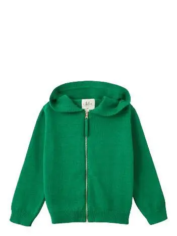 VILD HOUSE OF LITTLE Organic Knit Cardigan - Beech Tree Green