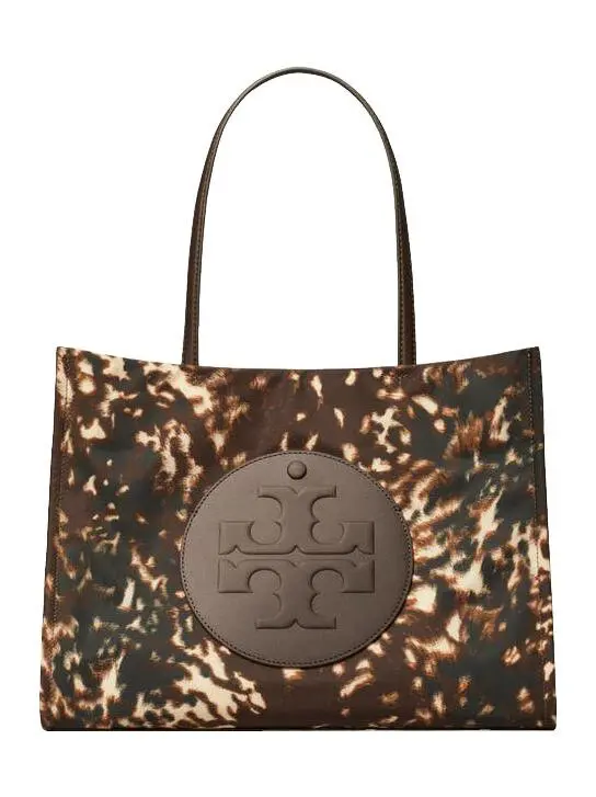 Tory Burch Small Ella Printed Tote - Fall Fawn